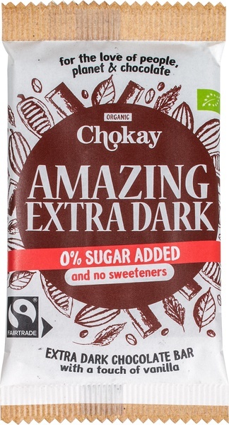 Chokay - Pure Chocoladereep Extra Dark Bio | Glutenvrijemarkt.com ...