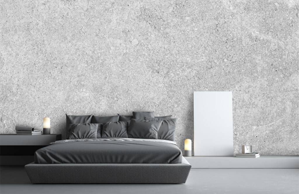 Behang met een grijze beton structuur - Fotobehang