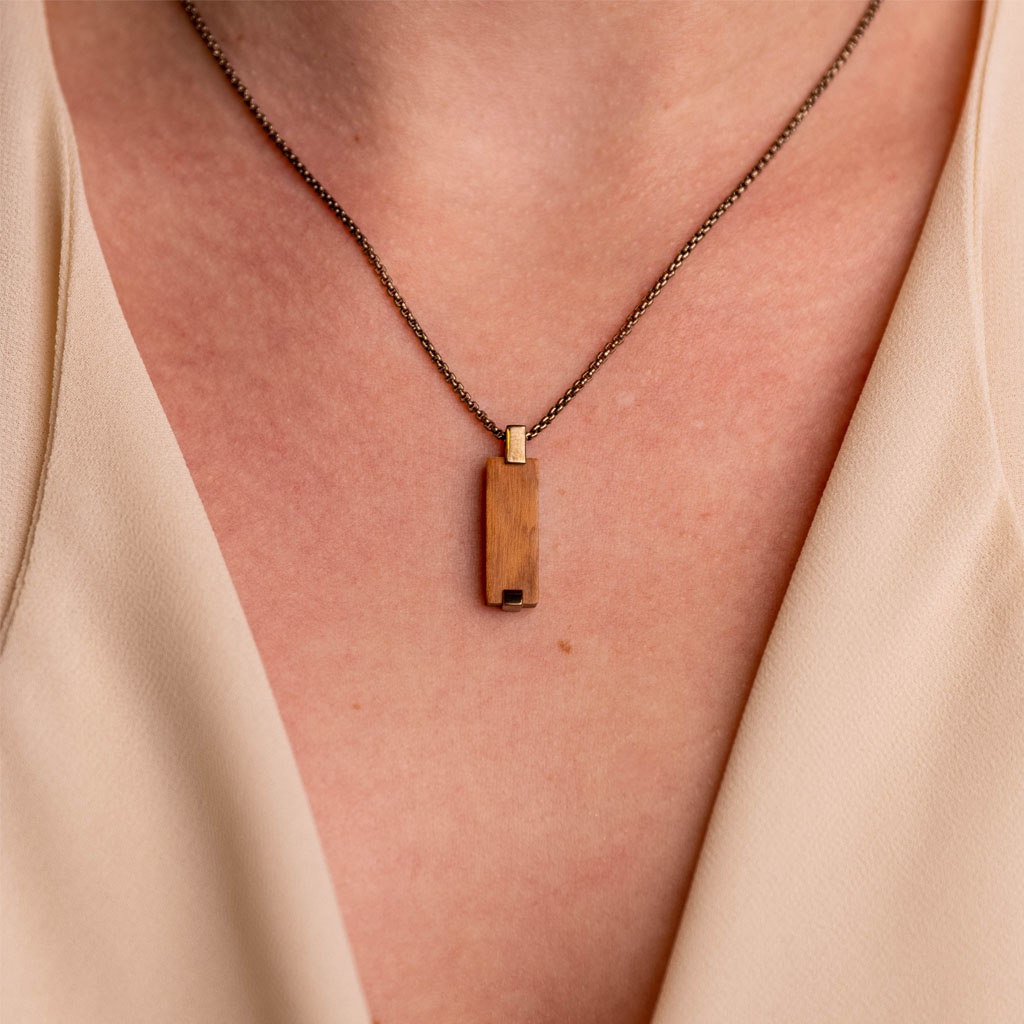 Vertical Cherry & Bronze | WoodWatch | Gratis verzending & retourneren ...