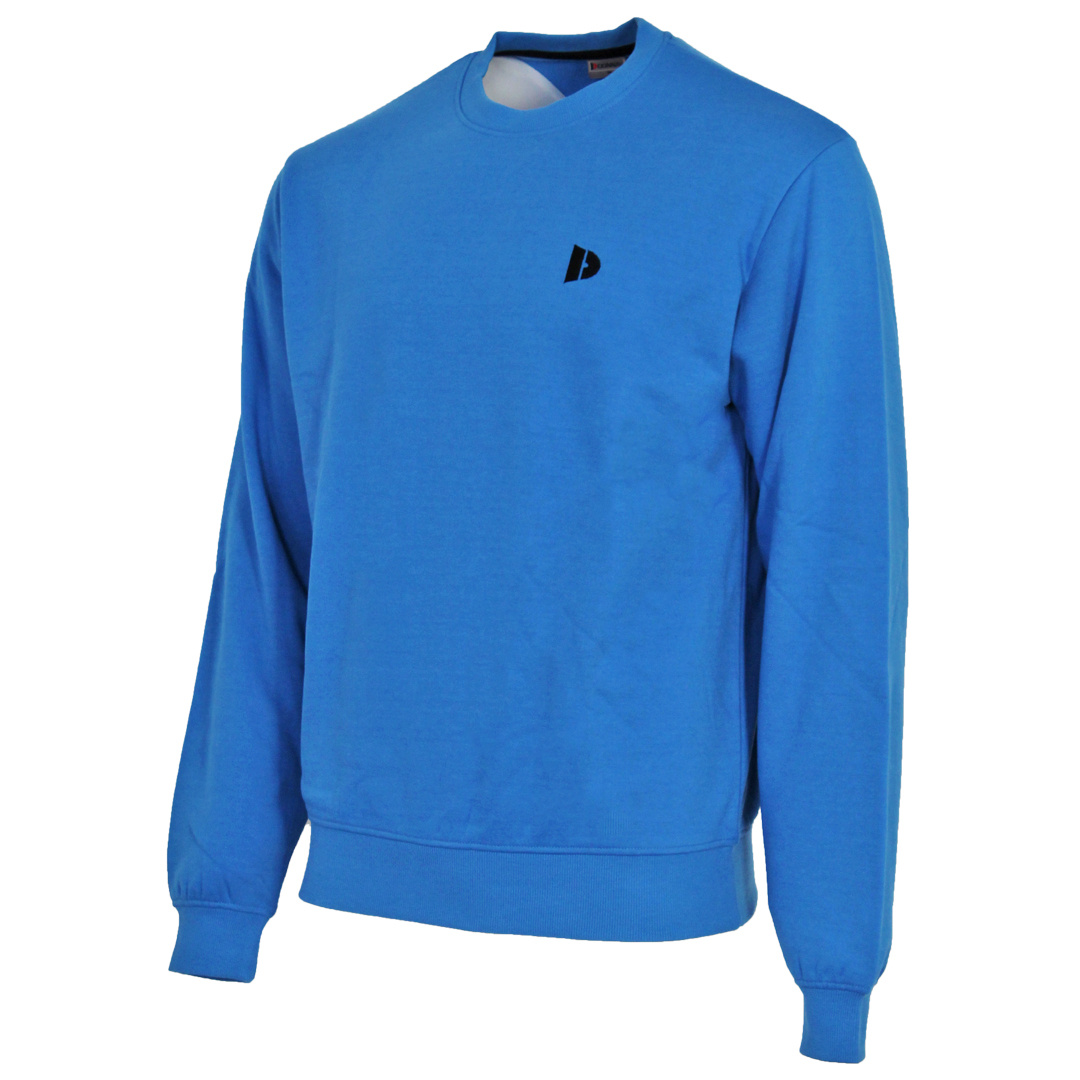 Donnay Heren - Fleece Crew Sweater Dean - True Blue - Donnay Nederland