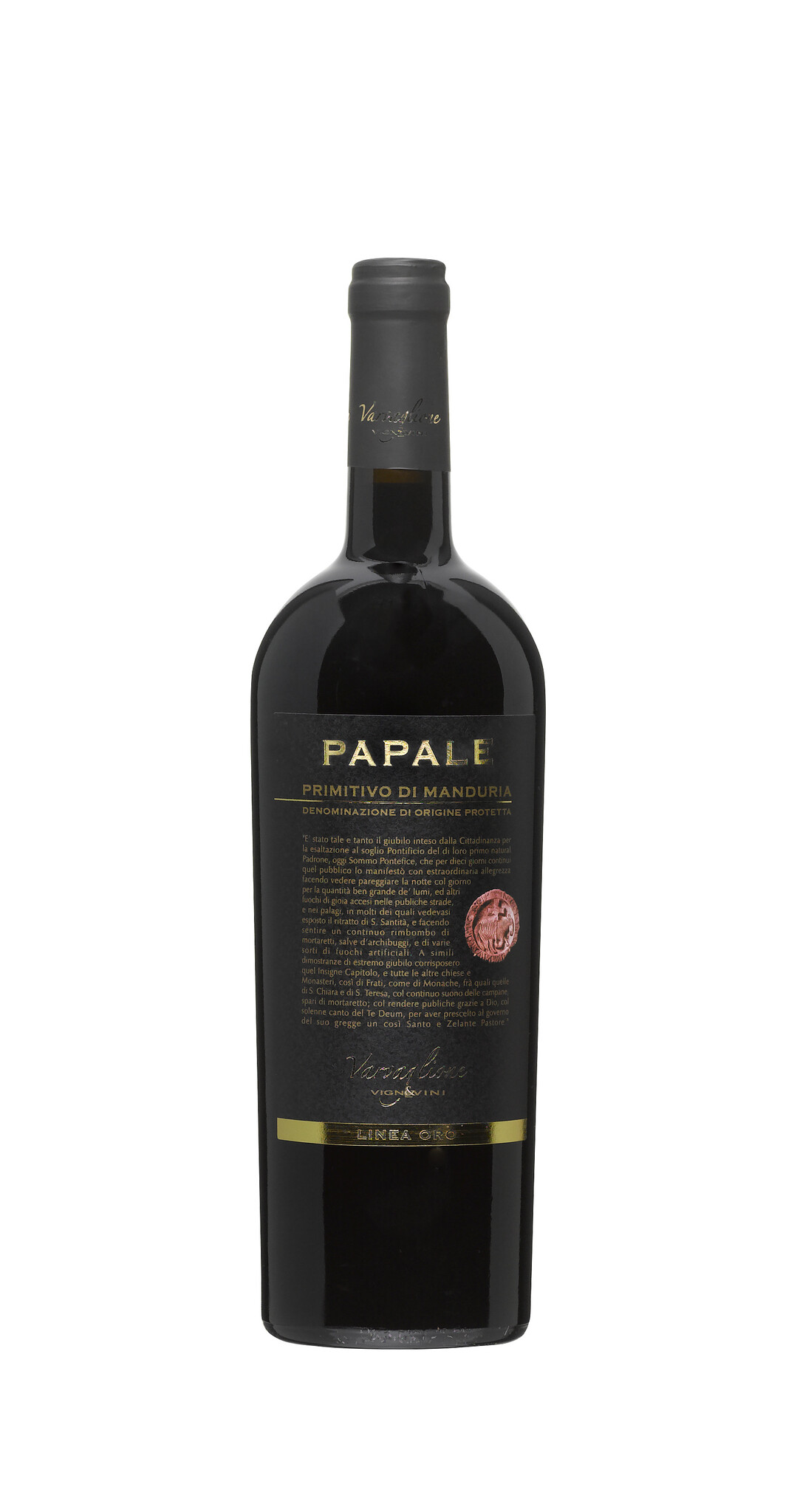 Varvaglione Papale Linea Oro Primitivo di Manduria 2021 - Vanouds de Zwaan