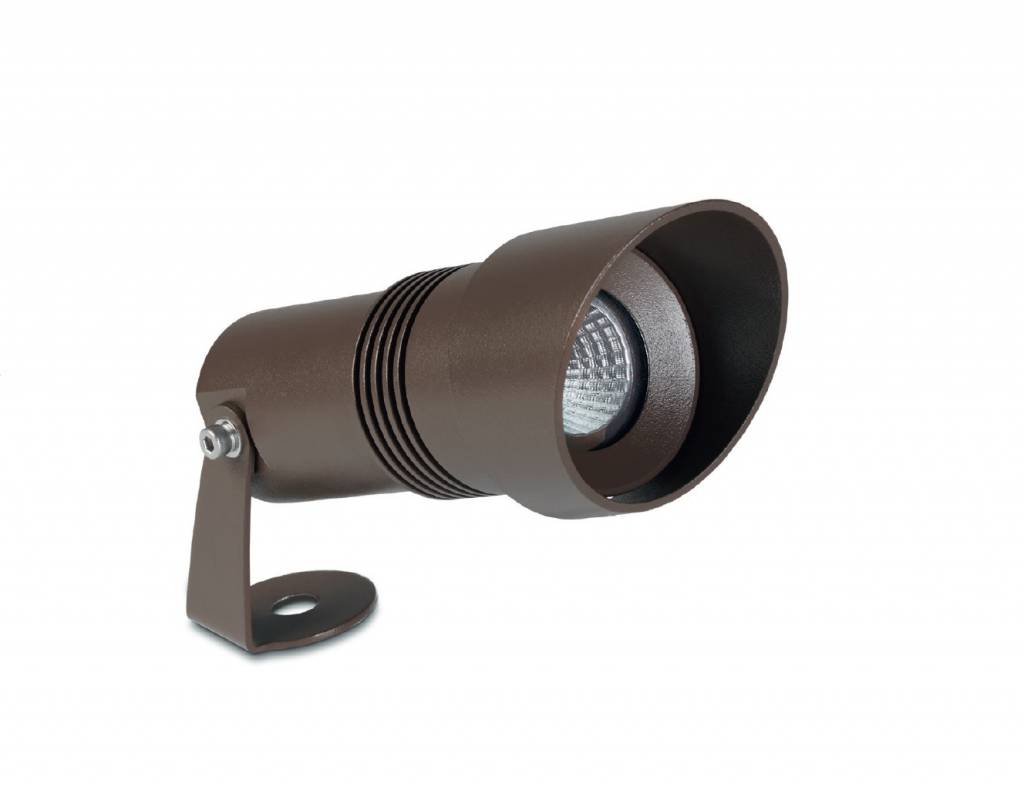 Micro spotlight 3Watt-3000K met grondpin, donker bruin - Dirks Lichtadvies