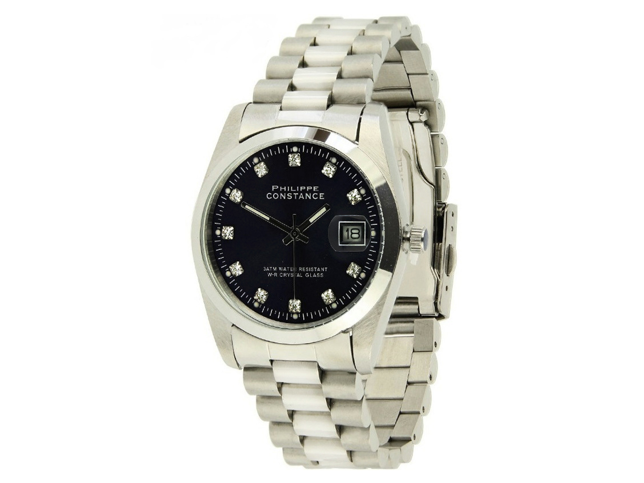 Philippe Constance Dameshorloge - 4710 Large - Staal - Zilver - Zwart ...