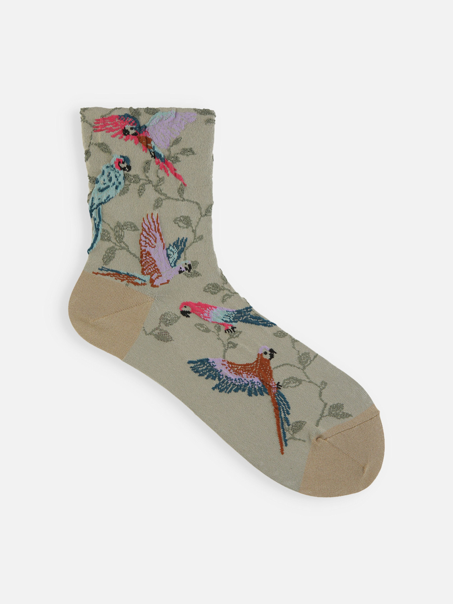 Parrot Relief Low Crew Socks - TABIO FRANCE