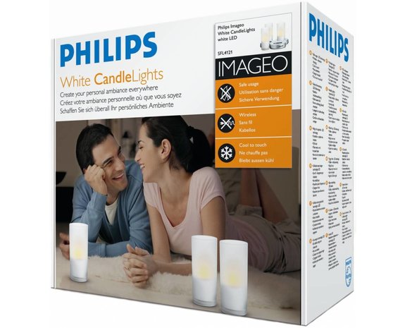 Philips Imageo LED CandleLights 3-set - White kopen? - LEDClear.nl