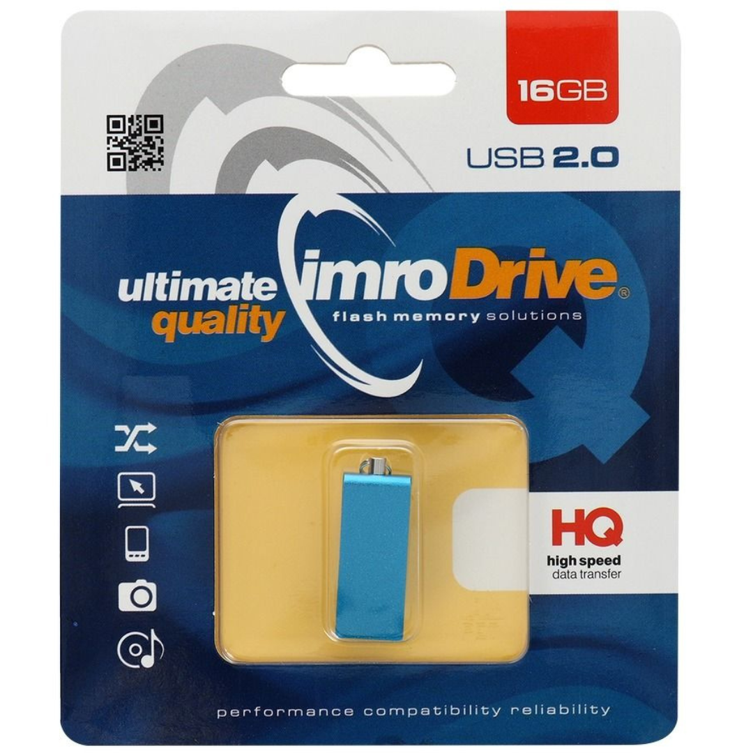 Imro Imro - USB Stick 2.0 - 16 GB - Blauw - Case2go.nl