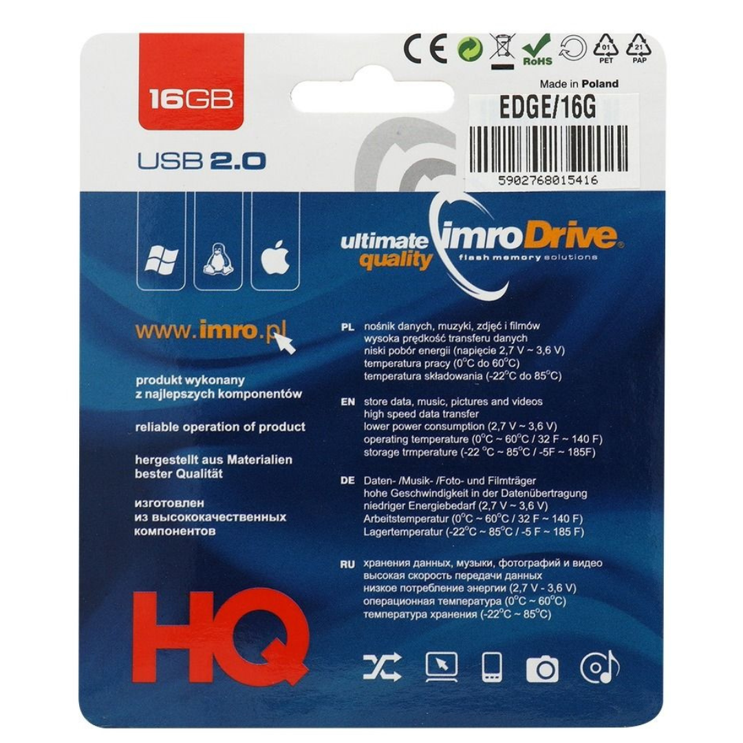 Imro Imro - USB Stick 2.0 - 16 GB - Blauw - Case2go.nl