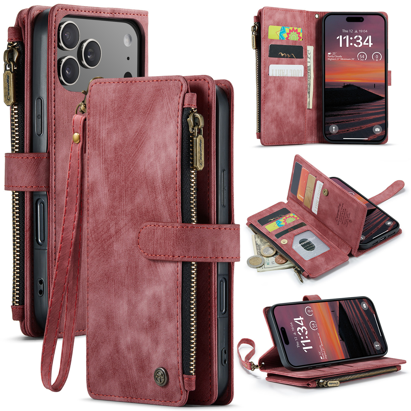 CaseMe CaseMe - Hoesje geschikt voor Apple iPhone 17 Pro - Vintage ...