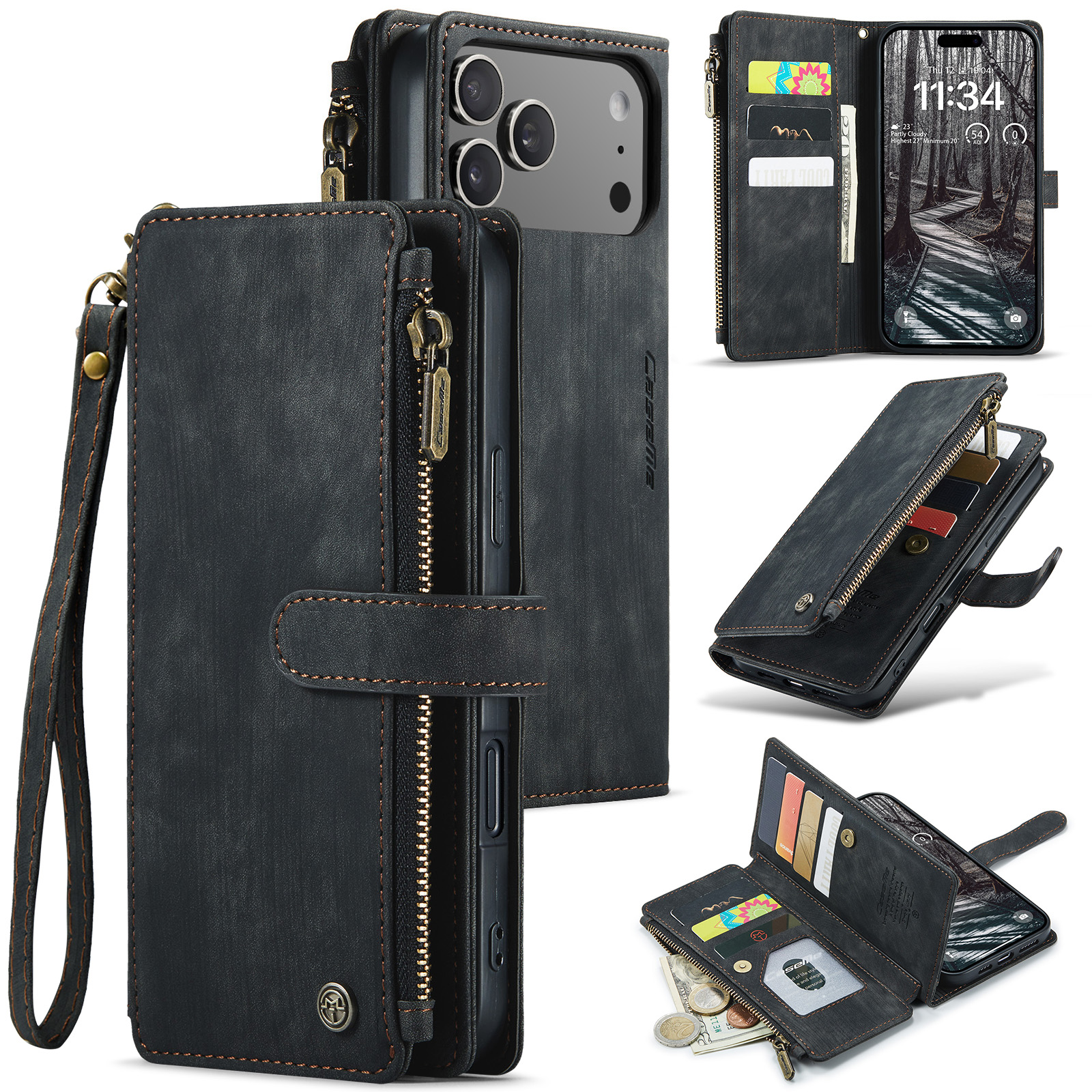 CaseMe CaseMe - Hoesje geschikt voor Apple iPhone 17 Pro - Vintage ...