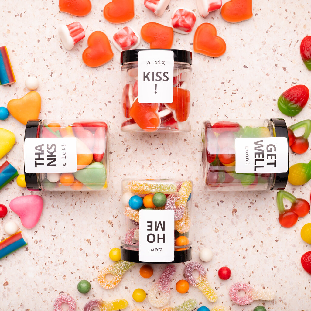 Snoep - mix tray a big kiss-new home-get well-thanks a lot - per 16 ...