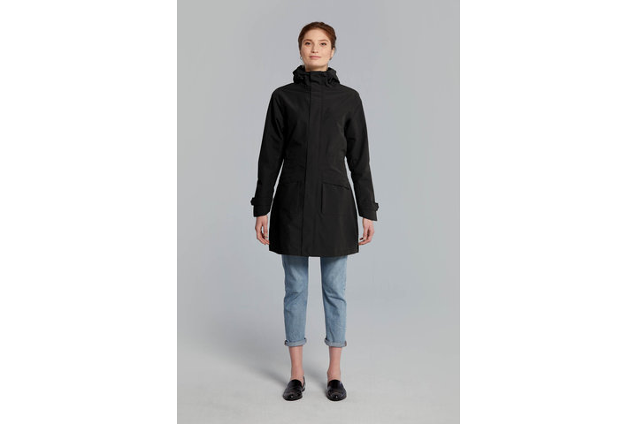 Basil Mosse Fiets Regenparka Dames Jet Black