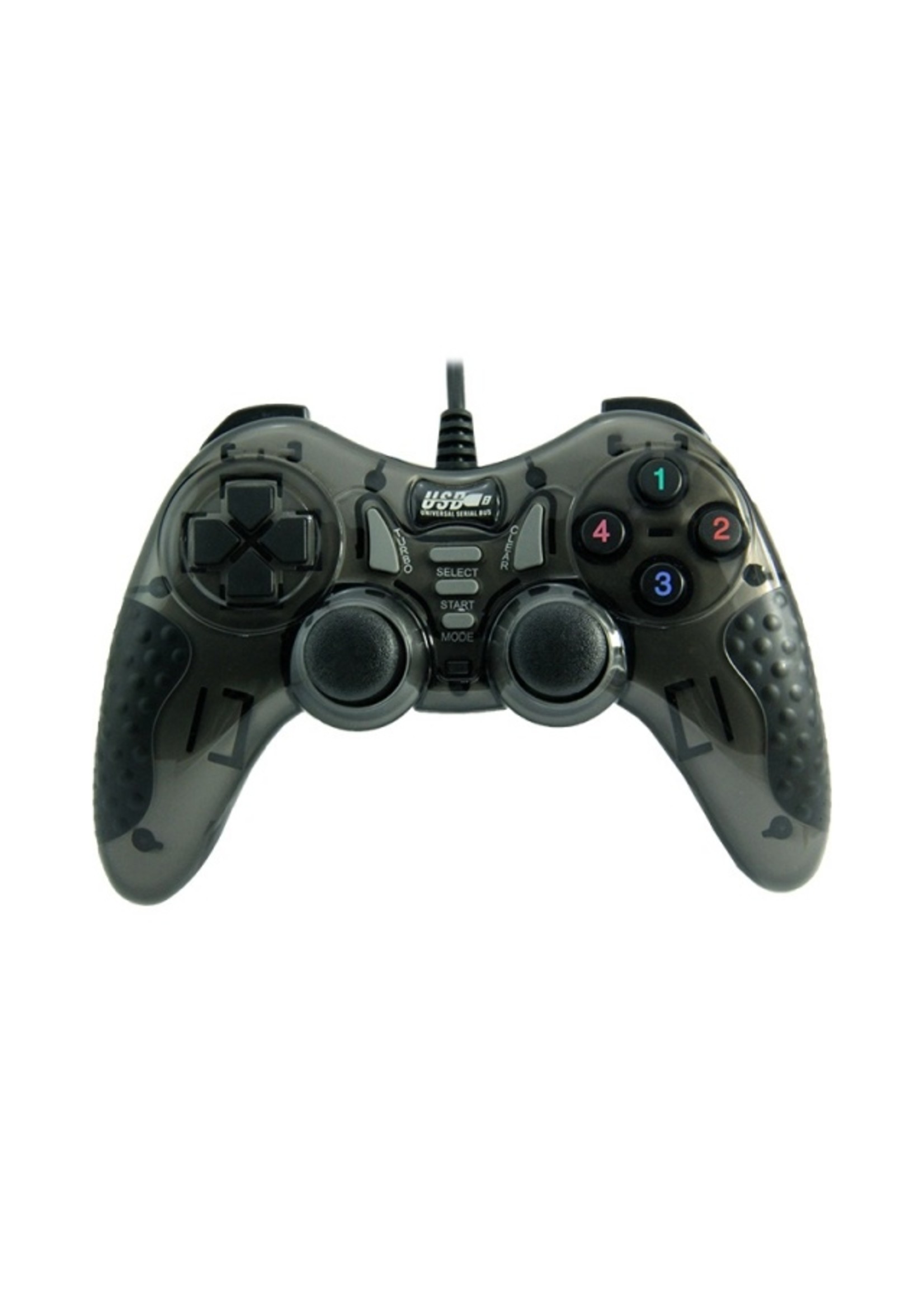 USB game controller with wire for PC - cable length 1.8m - black ...