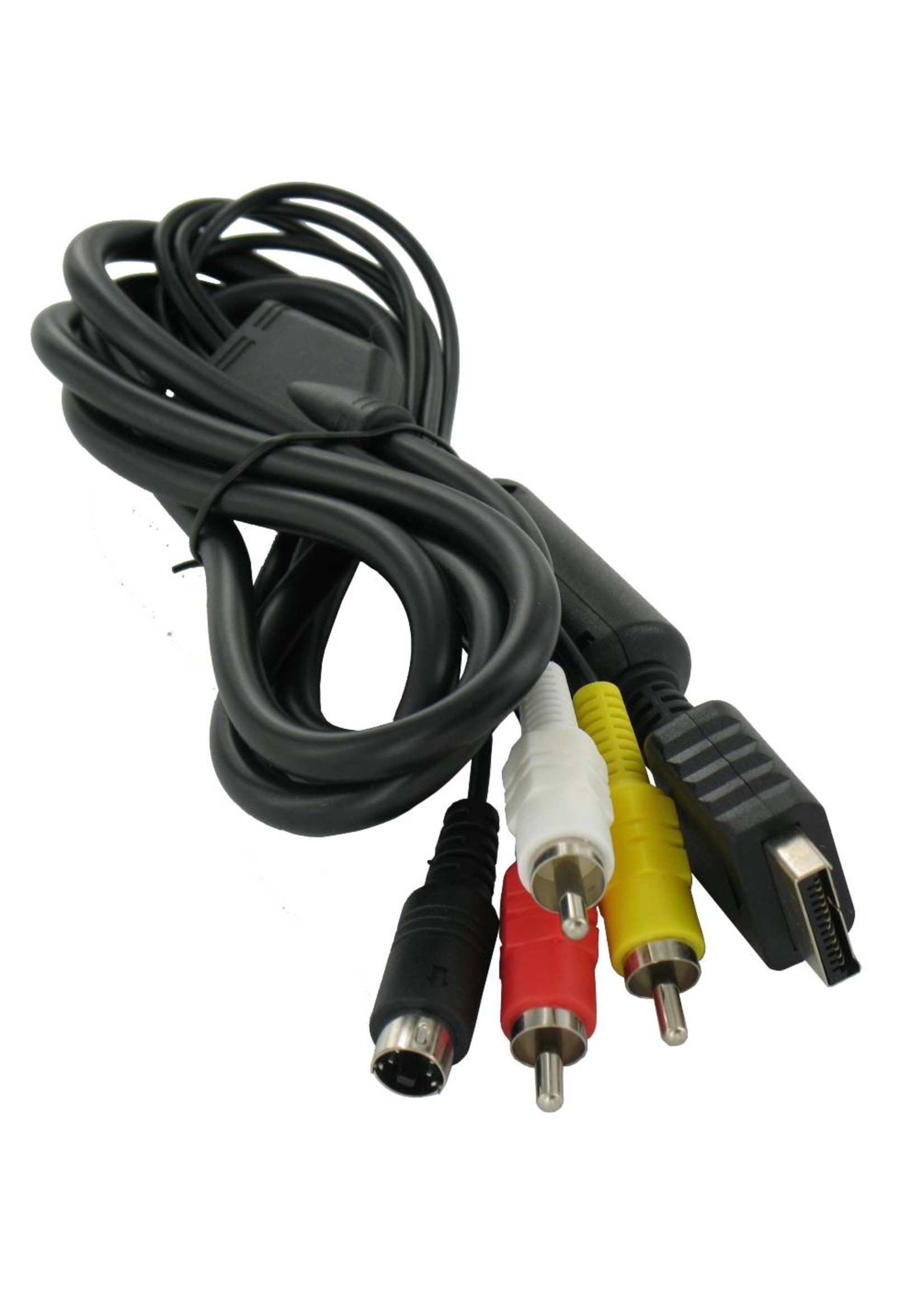 Câble S-Video + AV tulipe (composite) pour PS2 et PS3 1.8m - Groothandel-XL