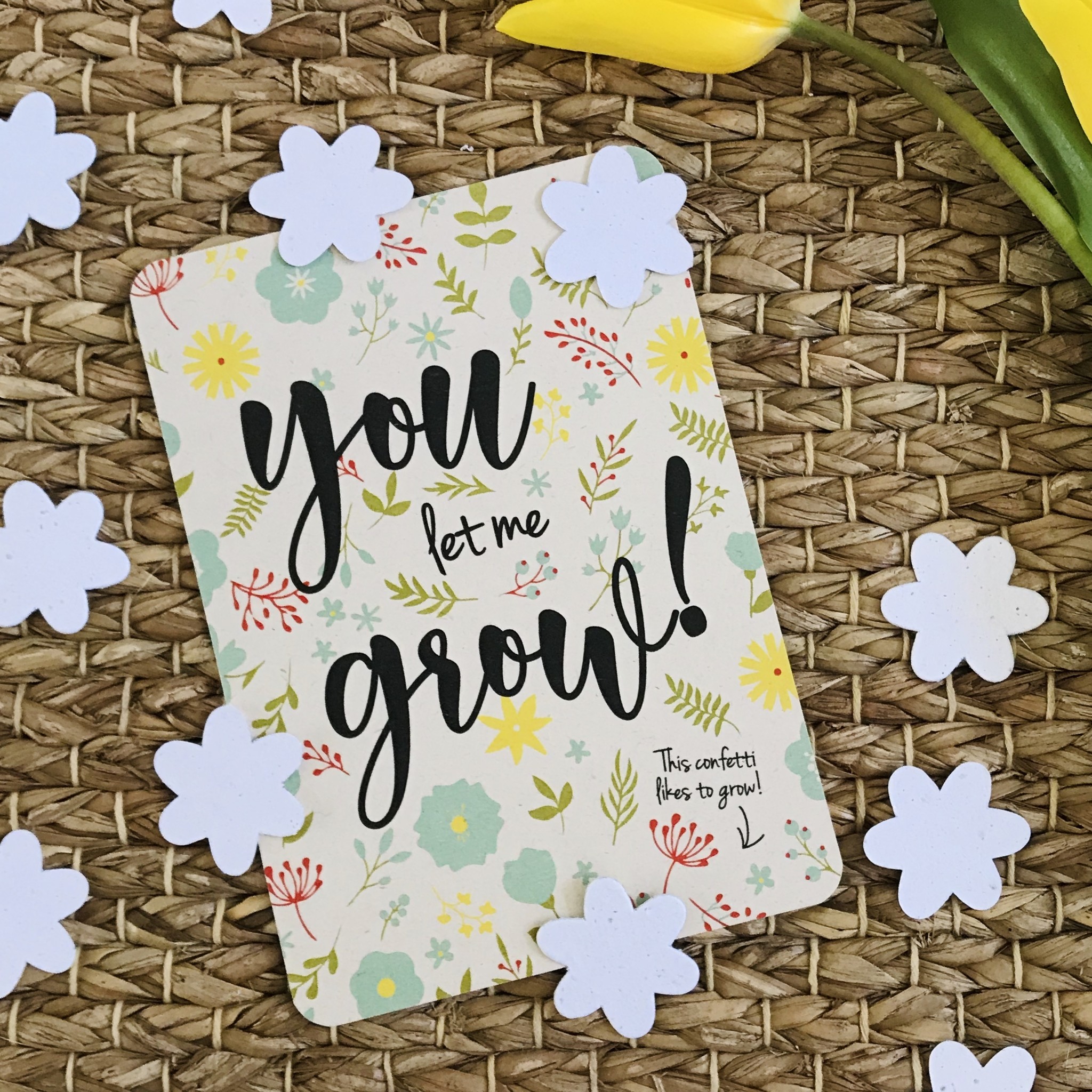 YOU LET ME GROW! | Confettikaart | BLOOM YOUR MESSAGE - De Groene Knoop ...
