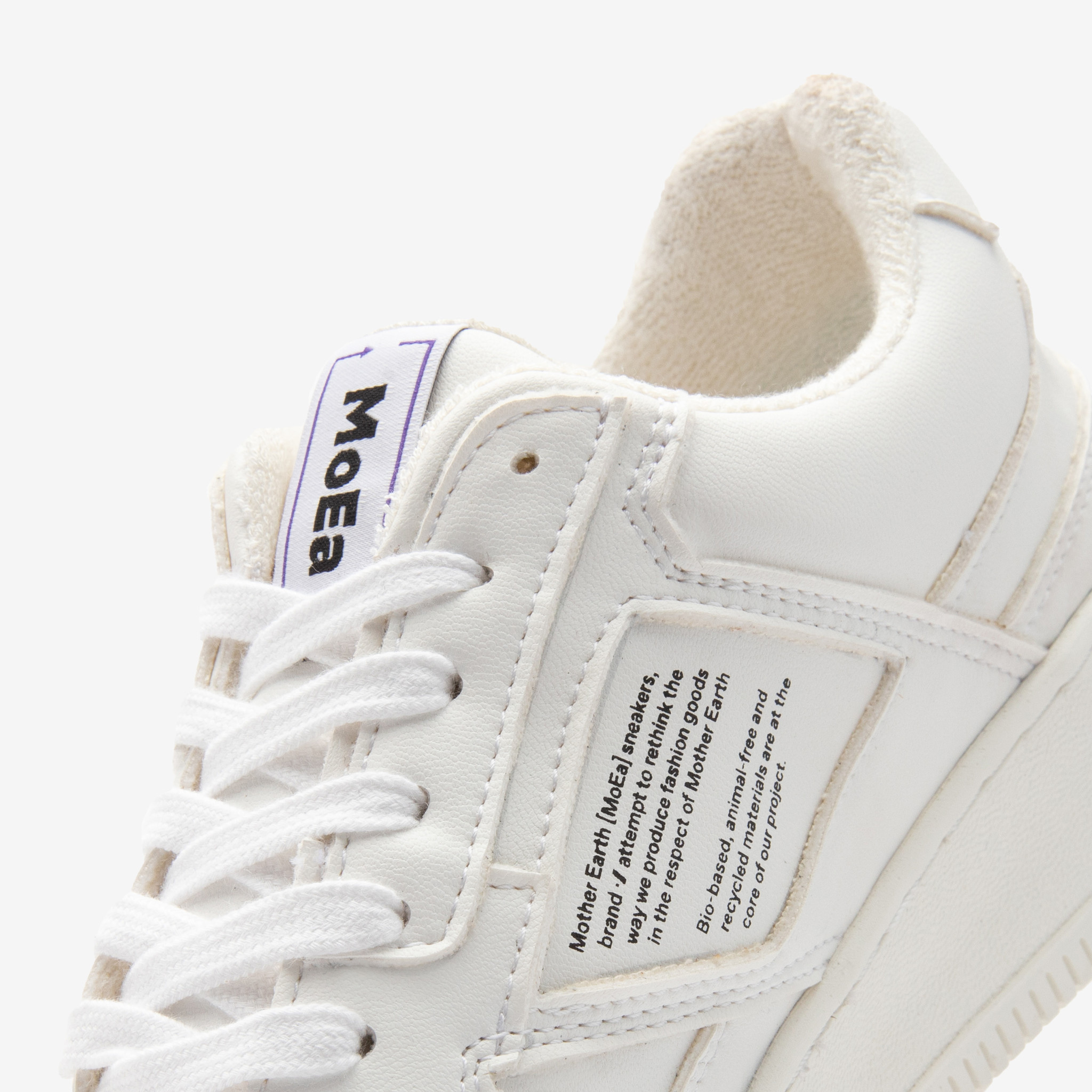 GEN1 - GRAPE FULL WHITE | vegan sneakers ~by MoEa - De Groene Knoop ...