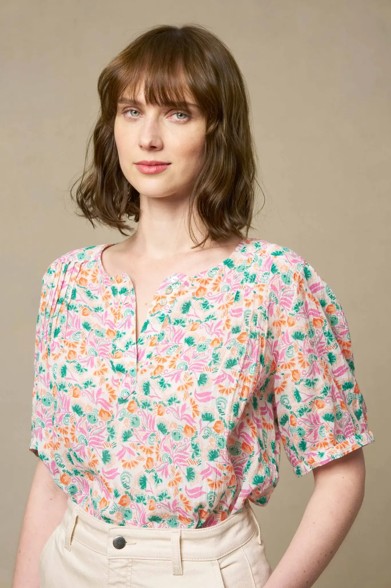 Blouse Pema | Print Bali - De Groene Knoop • Green Lifestyle Store -