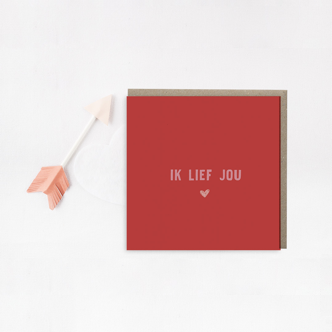 Ik lief jou by GRAFIQUELIEN - De Groene Knoop • Green Lifestyle Store