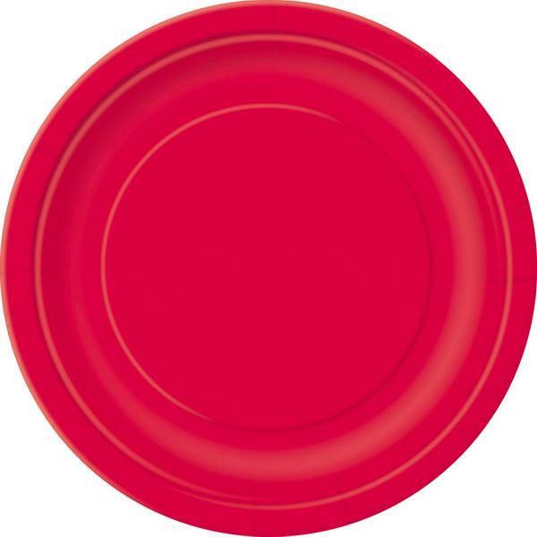 Bordjes rood 8 stuks - Effen tafeldecoratie - Bordjes en meer ...