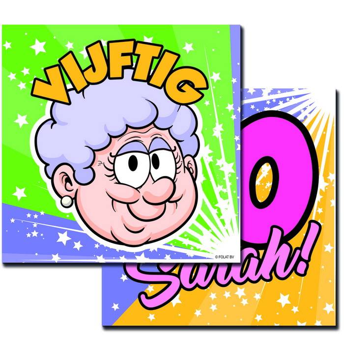 Servetten Sarah Rainbow 20 stuks - Feestartikelen.nl