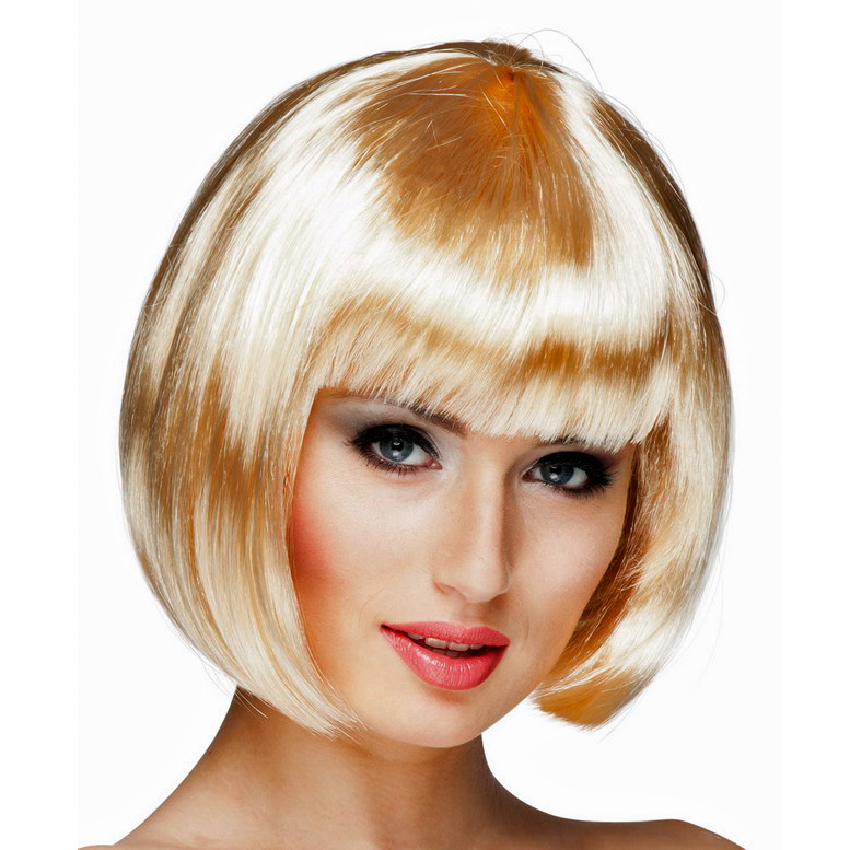 Boblijn pruik blond - Leverbaar in vele kleuren - Feestartikelen.nl ...