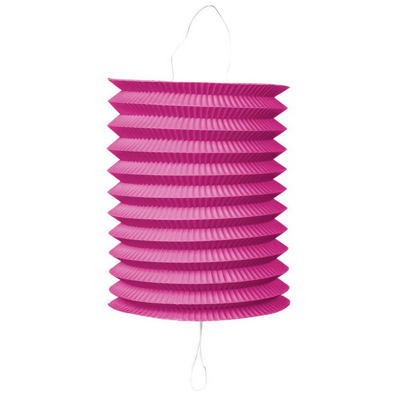 Treklampion roze 16 cm - vele lampionnen - Feestartikelen.nl