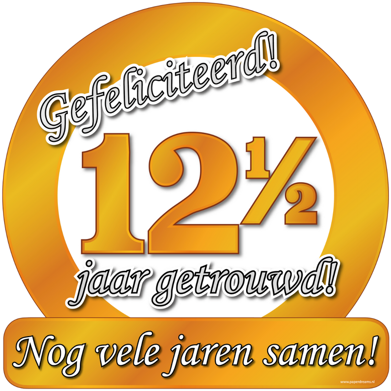 Schild gefeliciteerd 125 jaar getrouwd - Feestartikelen.nl