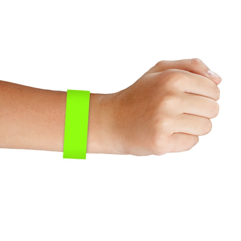 Polsbandjes fluor groen - Alles voor een themafeest - Feestartikelen.nl