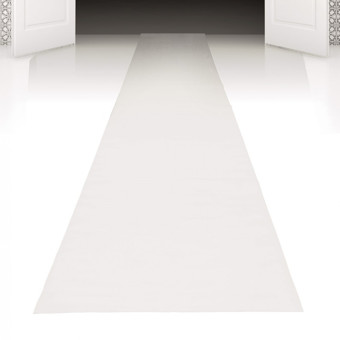 Een witte loper bestel je bij Feestartikelen.nl - Feestartikelen.nl