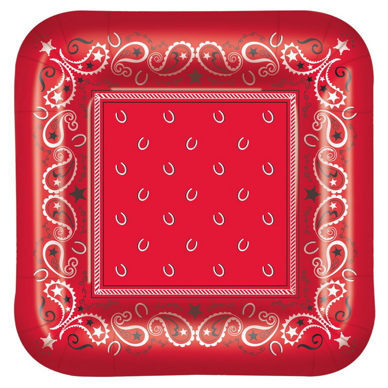 Borden western bandana - Alles voor een Wild West party - Feestartikelen.nl