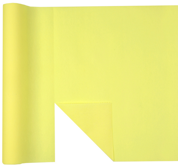 Tafelloper pastel geel - Effen tafelgerei in vele kleuren ...