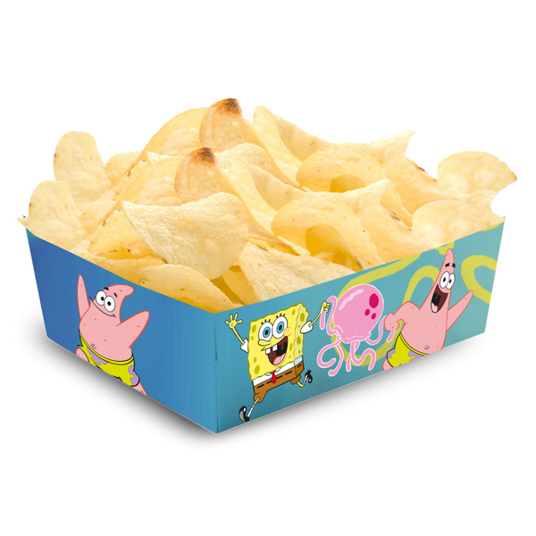 Chips bakjes Spongebob - Alles voor een kinderverjaardag - Feestartikelen.nl