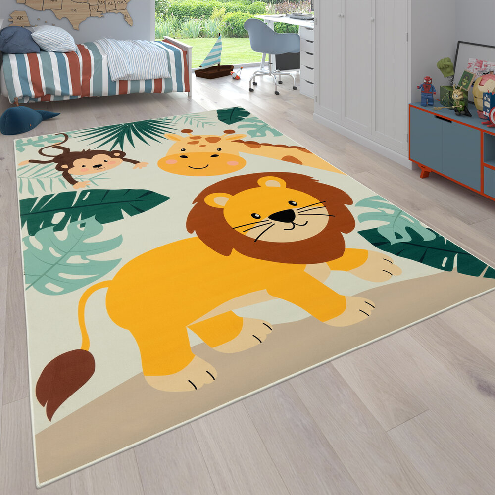 Kindervloerkleed - Binola Safari Kleurrijk - Flycarpets