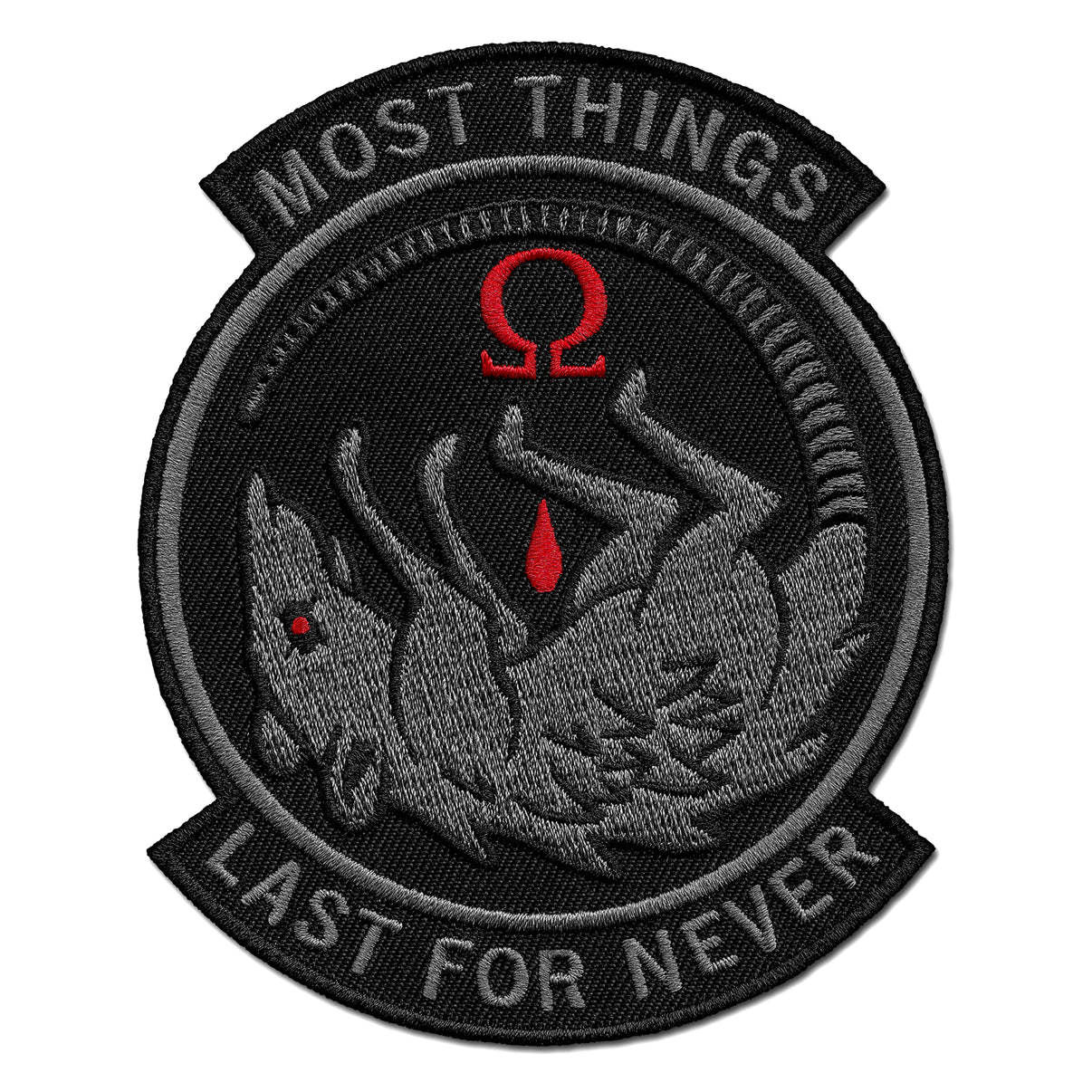 Bird Ov Prey - Most Things Last For Never Patch - Grey Street