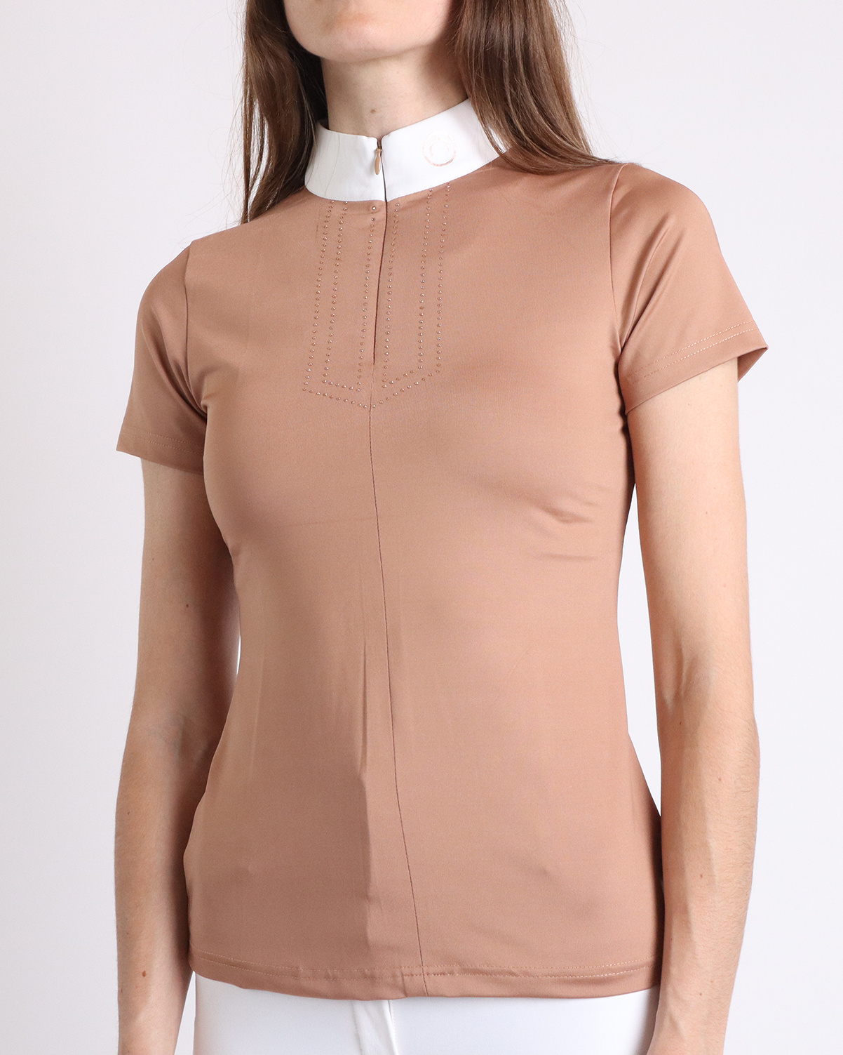 MoViolet met Rosegold Crystals Shirt - Zalda Ruitersport