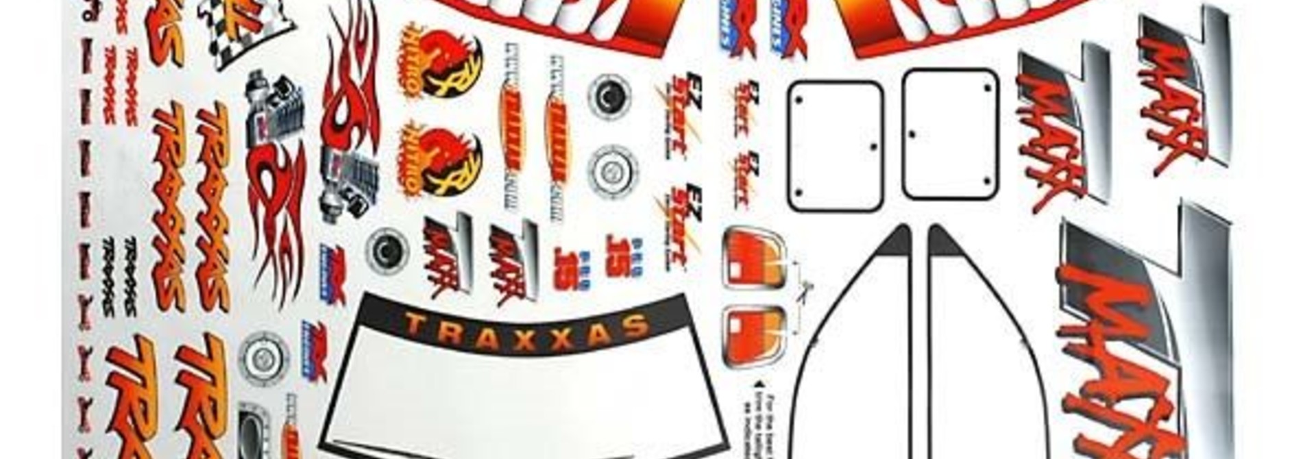 Traxxas Decal sheet, Jaws T-Maxx, TRX4913X - Michael's Hot Rod RC Shop