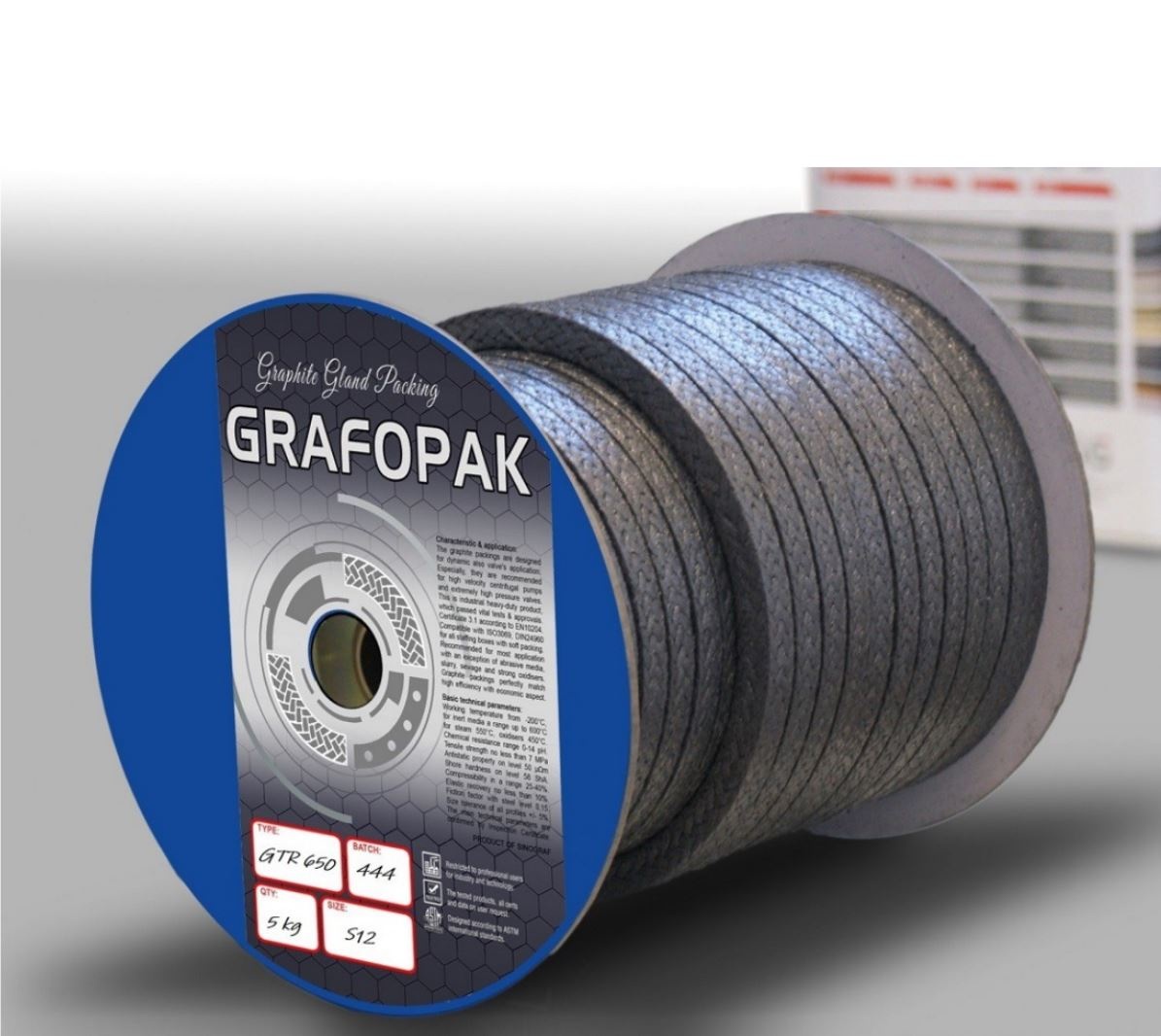 Grafopak GTR 650 Graphite Gland Packing | High Pressure - Heat ...