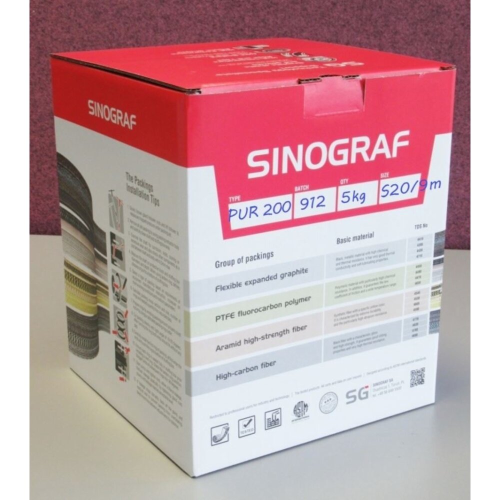 Tefapak PUR 200 Gland Packing - Food Grade PTFE Packing - Heat ...