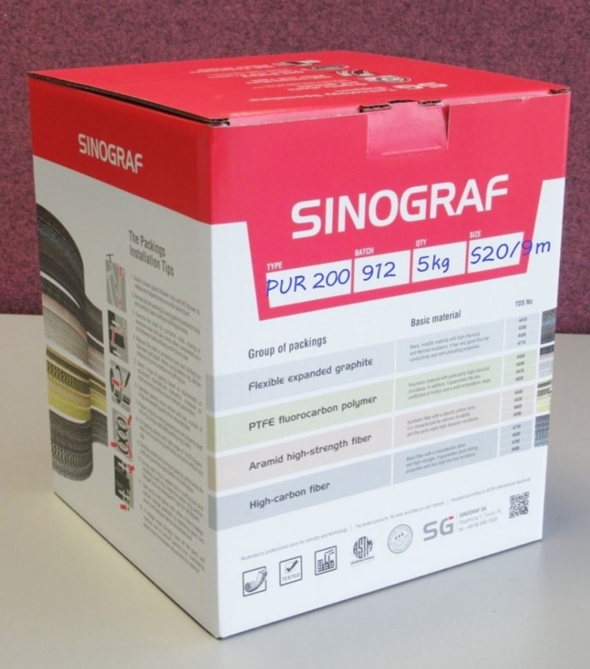 Tefapak PUR 200 Gland Packing - Food Grade PTFE Packing - Heat ...
