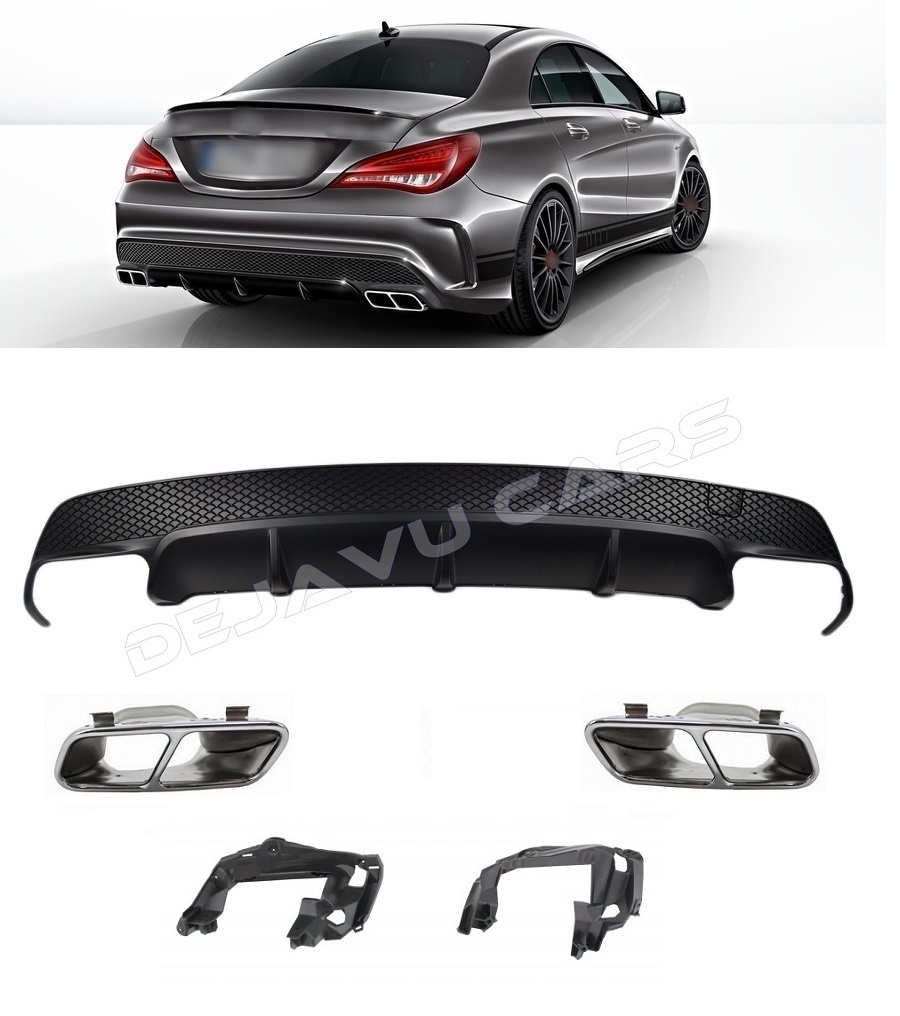 CLA 45 AMG Look Diffuser for Mercedes Benz CLA-Class W117 C117 X117 ...