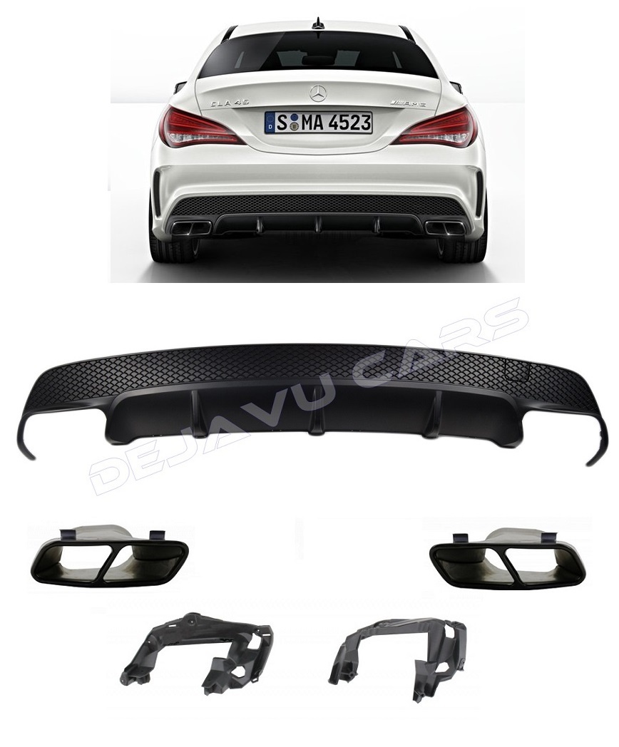 CLA 45 AMG Look Diffuser for Mercedes Benz CLA-Class W117 C117 X117 ...