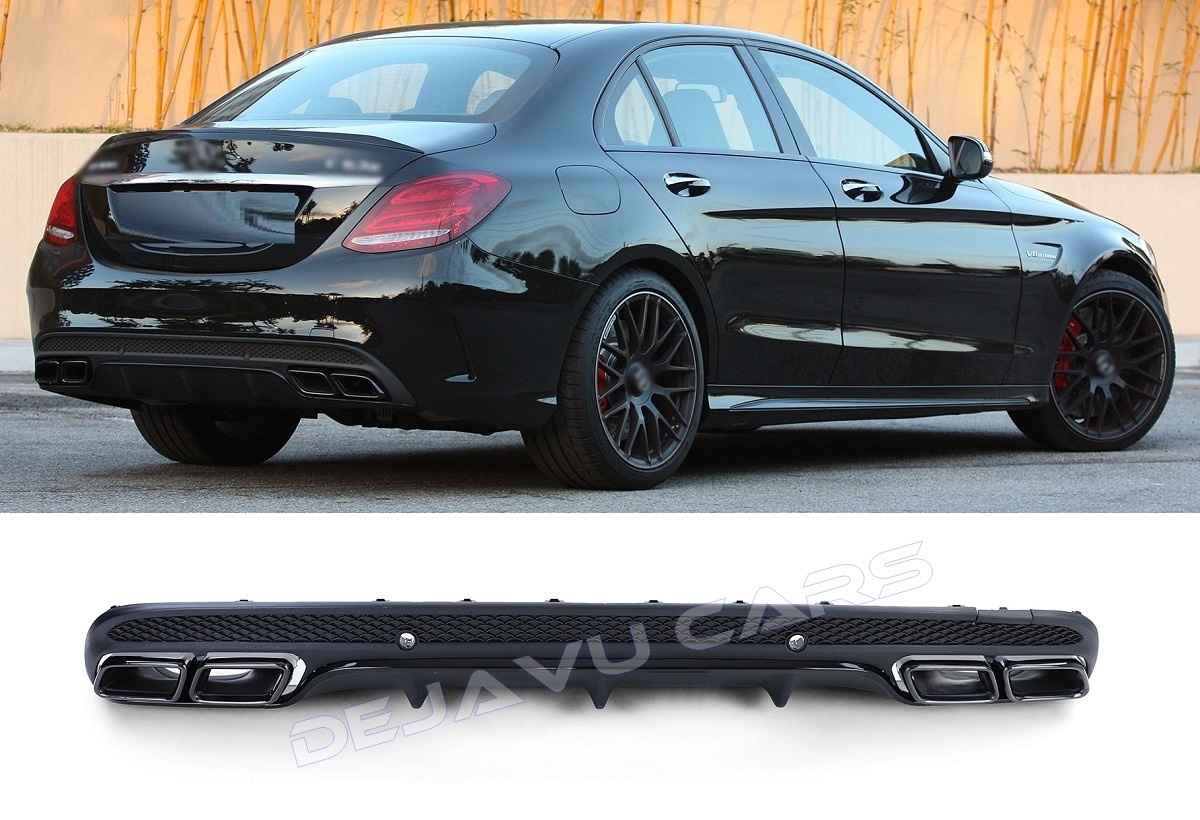 C63 AMG Look Diffuser for Mercedes Benz C-Class W205 / S205 - WWW ...