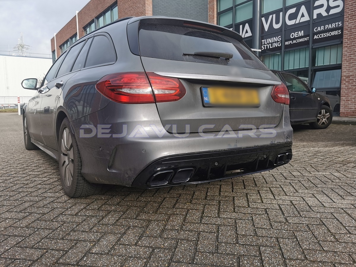 C63S AMG Look Diffuser for Mercedes Benz C-Class W205 / S205 - Dejavu ...