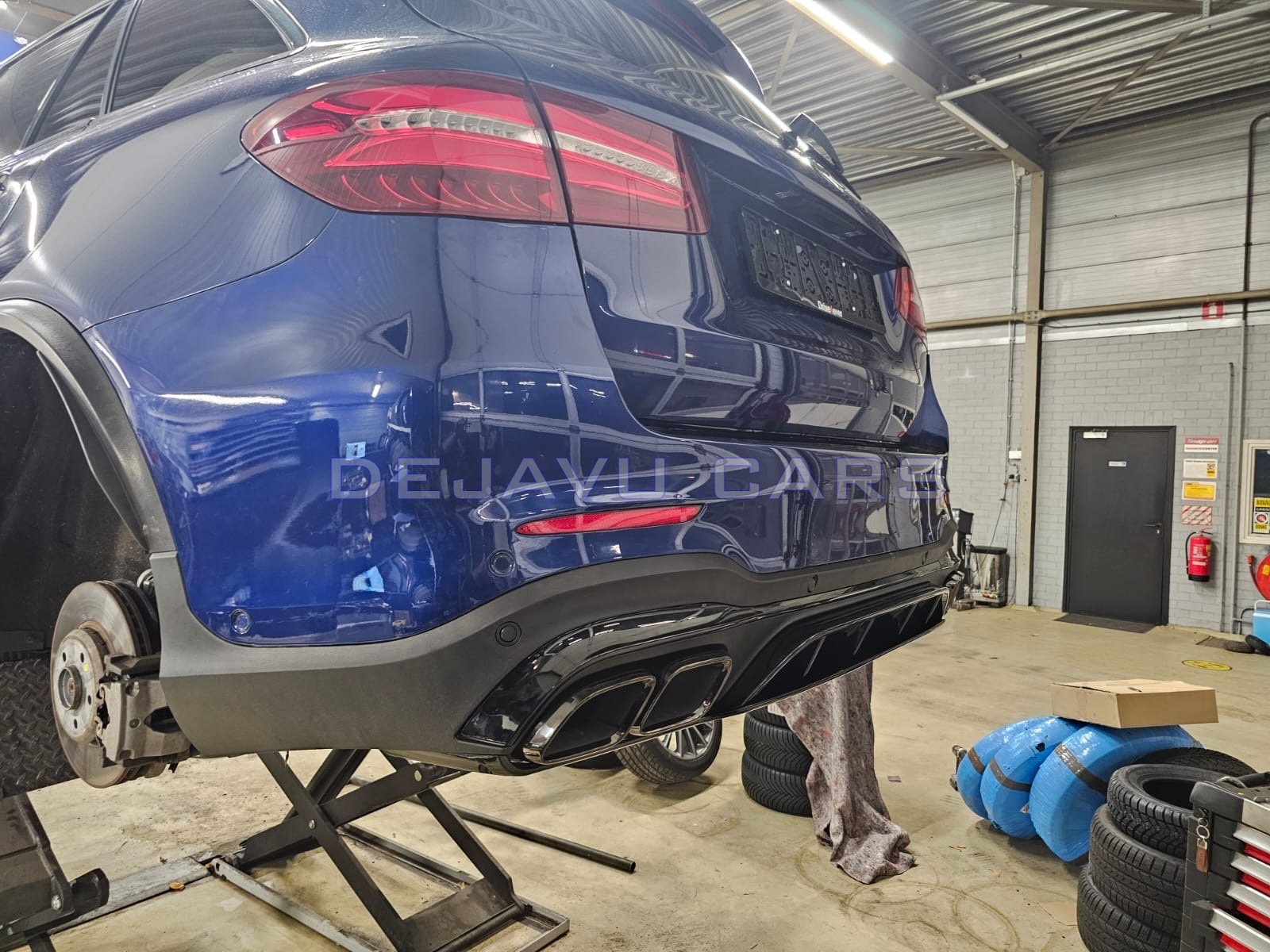 Facelift GLC63 AMG Look Diffuser voor Mercedes Benz GLC X253 SUV ...