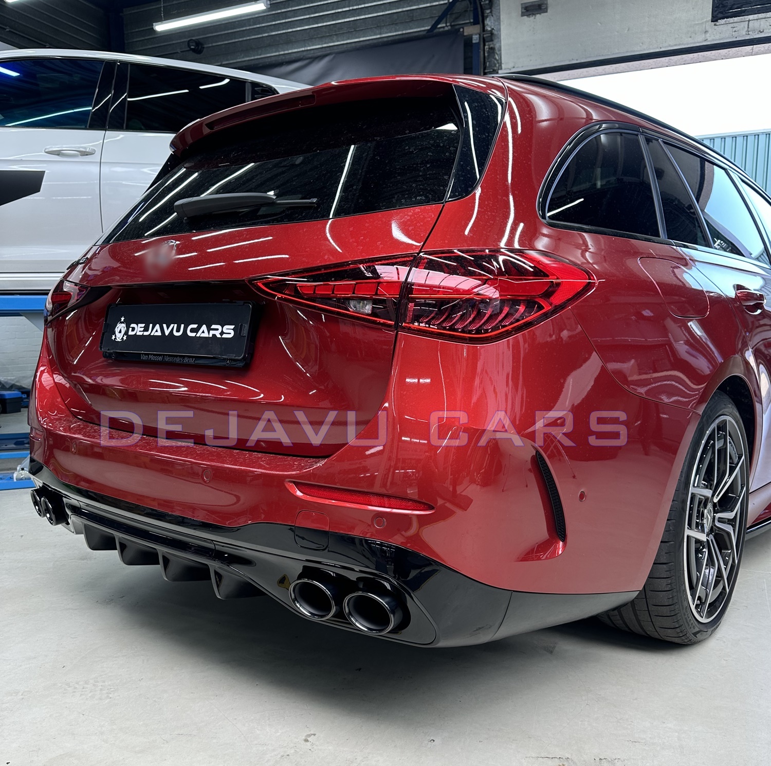 C43 AMG Look Diffuser for Mercedes Benz C Class W206 / S206 - Dejavu Cars ''Because standard isn ...