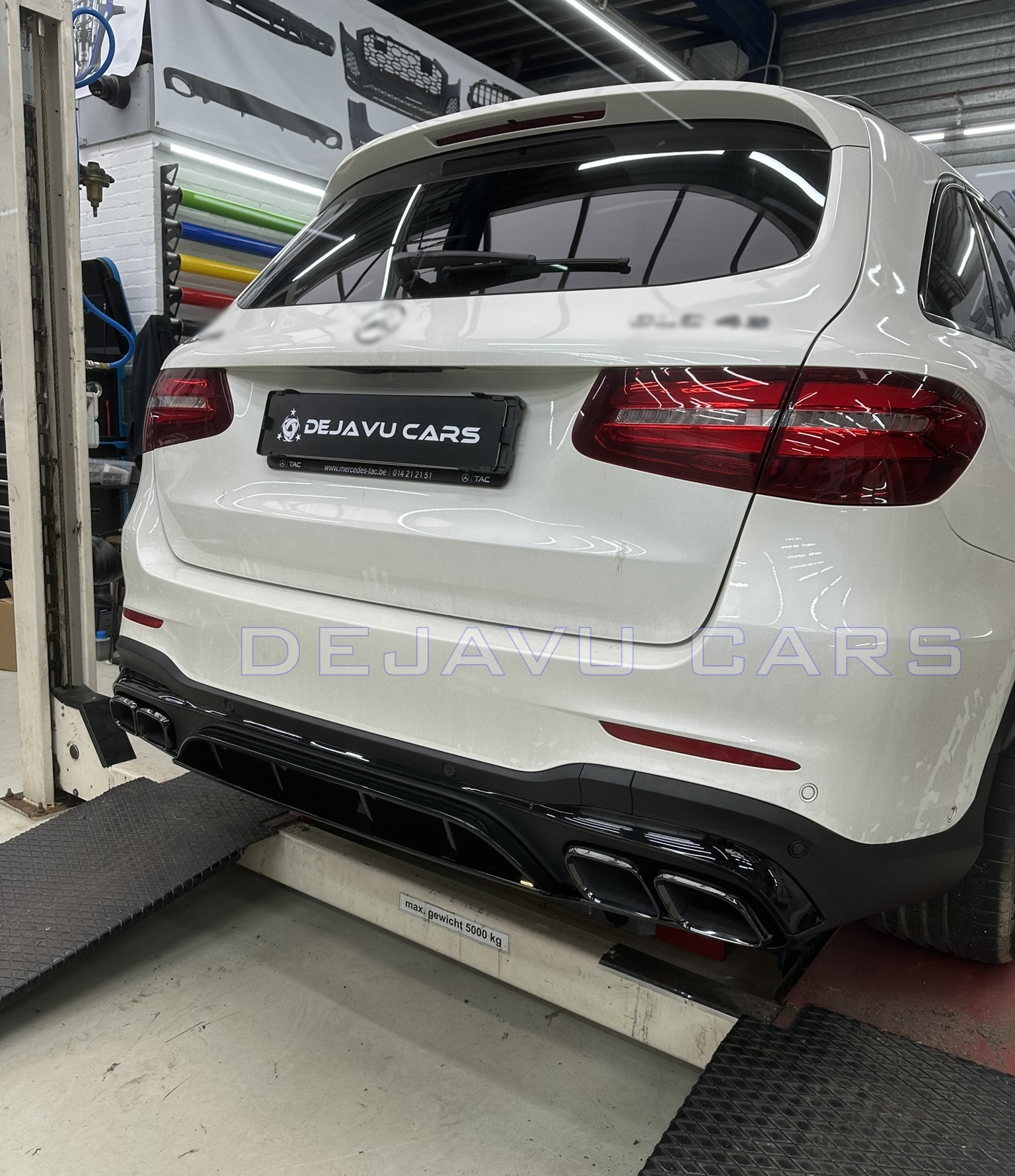 Facelift GLC63 AMG Look Diffuser voor Mercedes Benz GLC X253 SUV ...