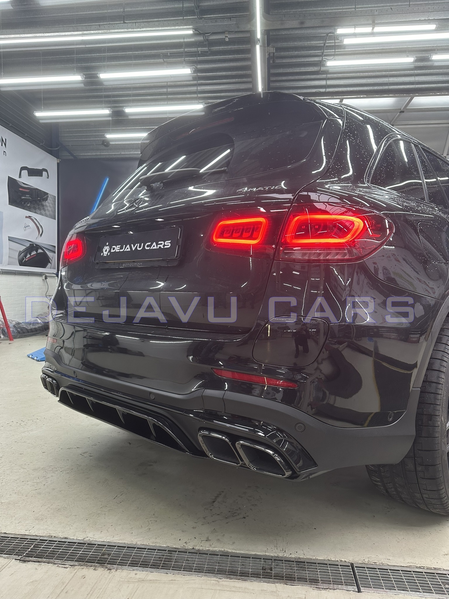 Facelift GLC 63 AMG Look Diffuser for Mercedes Benz GLC X253 SUV ...