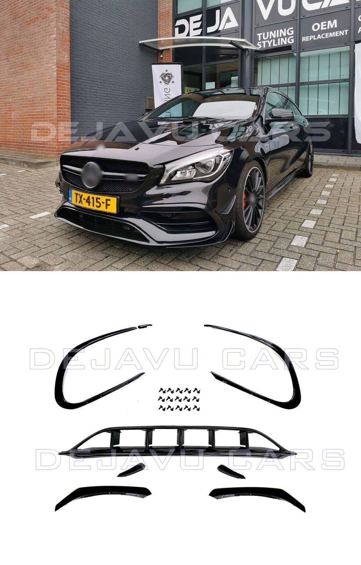 CLA45 AMG Look Spoiler set voor Mercedes Benz CLA-Klasse W117 / C117 ...