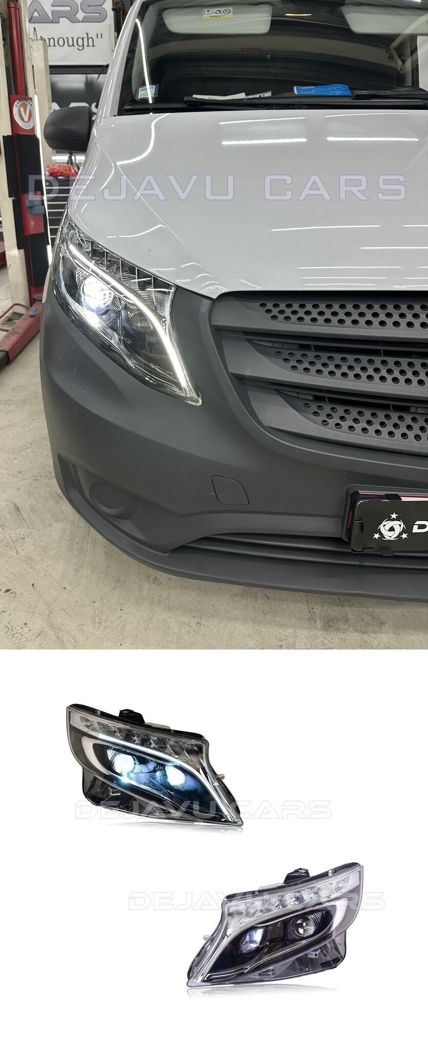 Volledig LED Koplampen voor Mercedes Benz V-Klasse W447 / Vito - Dejavu ...