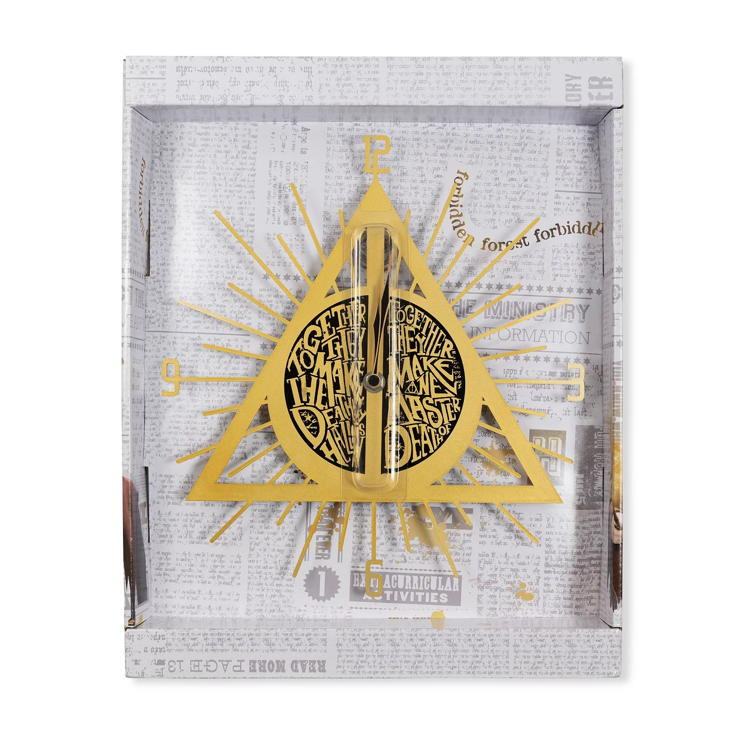 Harry Potter Deadly Hallows Metal Wall Clock - Geeks Heaven BV