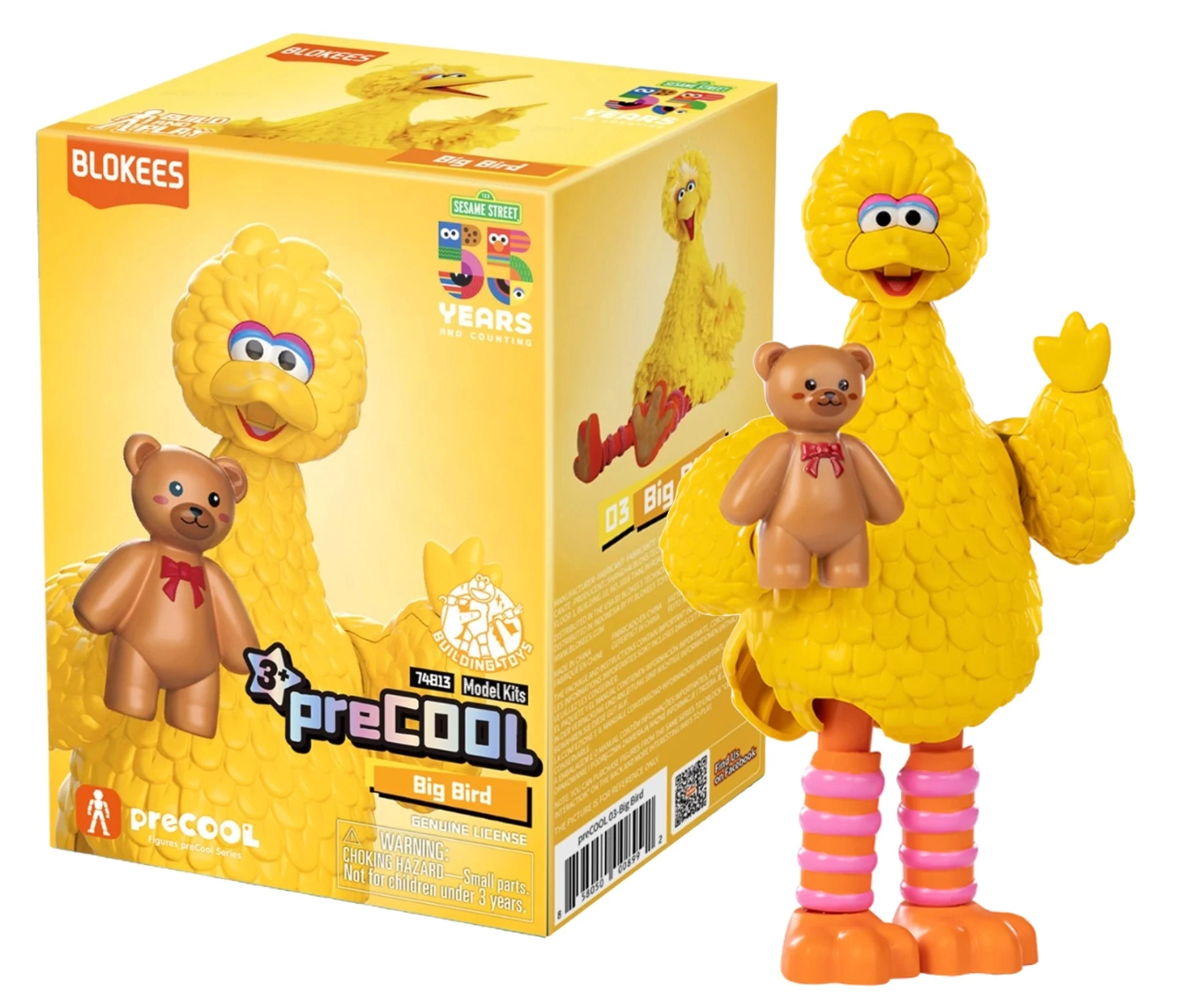 Sesame Street Big Bird Model Kit Classic Blokees - Geeks Heaven BV